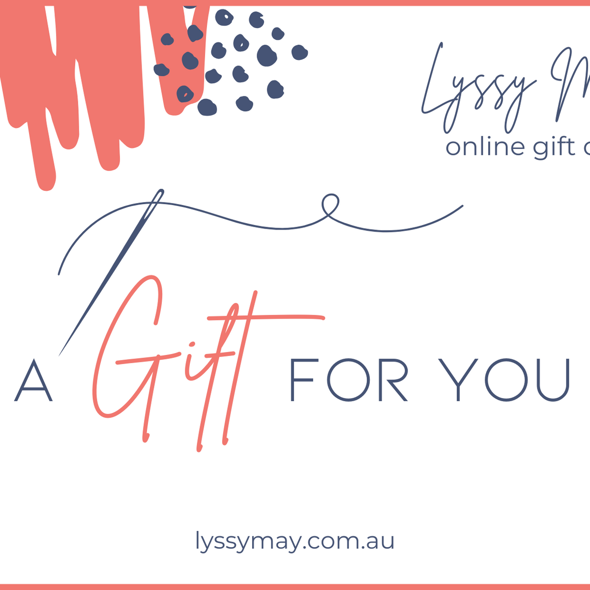 Lyssy May Gift Card